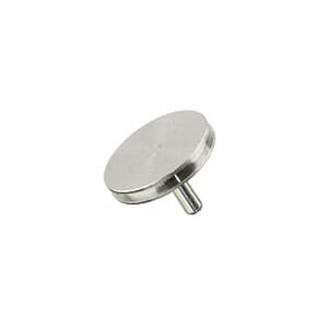 SEM pin stub Ø19 diameter top, standard pin, aluminium - Delta Microscopies