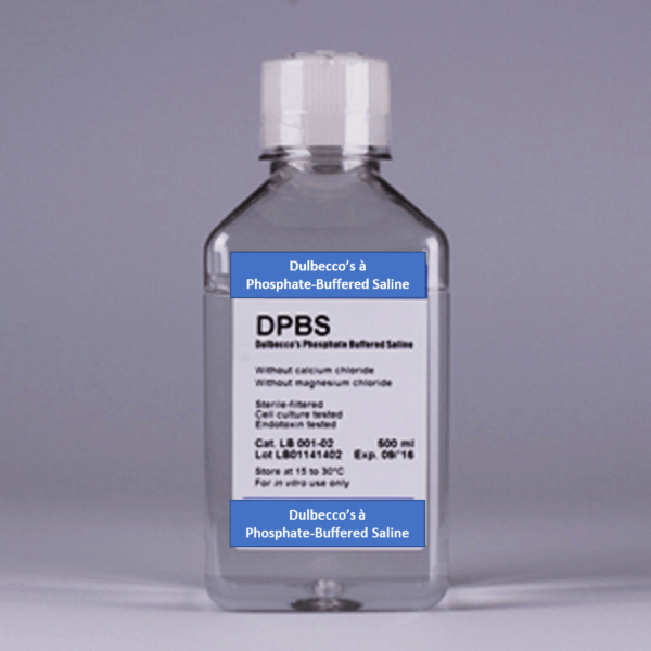 Dulbecco's Phosphate Buffer Saline – D-PBS - Delta Microscopies