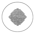 Circle Gridded Coverslip - Delta Microscopies