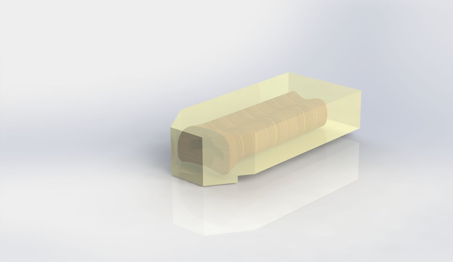 EM flat mold reusable, small cavity size with notch - Delta Microscopies