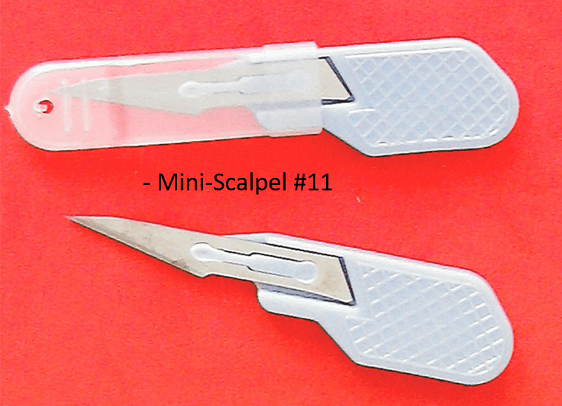 Mini scalpel jetable #11 - Delta Microscopies